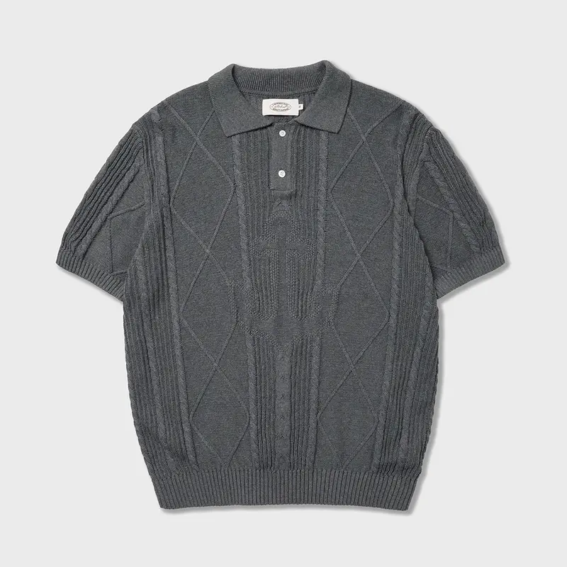 [AMFEAST]Seaman Knit Polo Grey- 직장인 남성 쇼핑몰 댄블