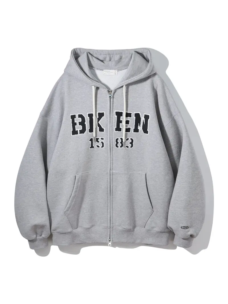 [BAKKEN]BKEN 1583 후드 집업 BK7990 Melange Gray- 직장인 남성 쇼핑몰 댄블