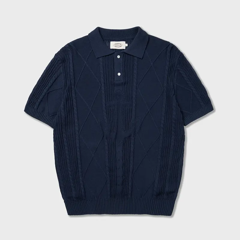 [AMFEAST]Seaman Knit Polo Navy- 직장인 남성 쇼핑몰 댄블