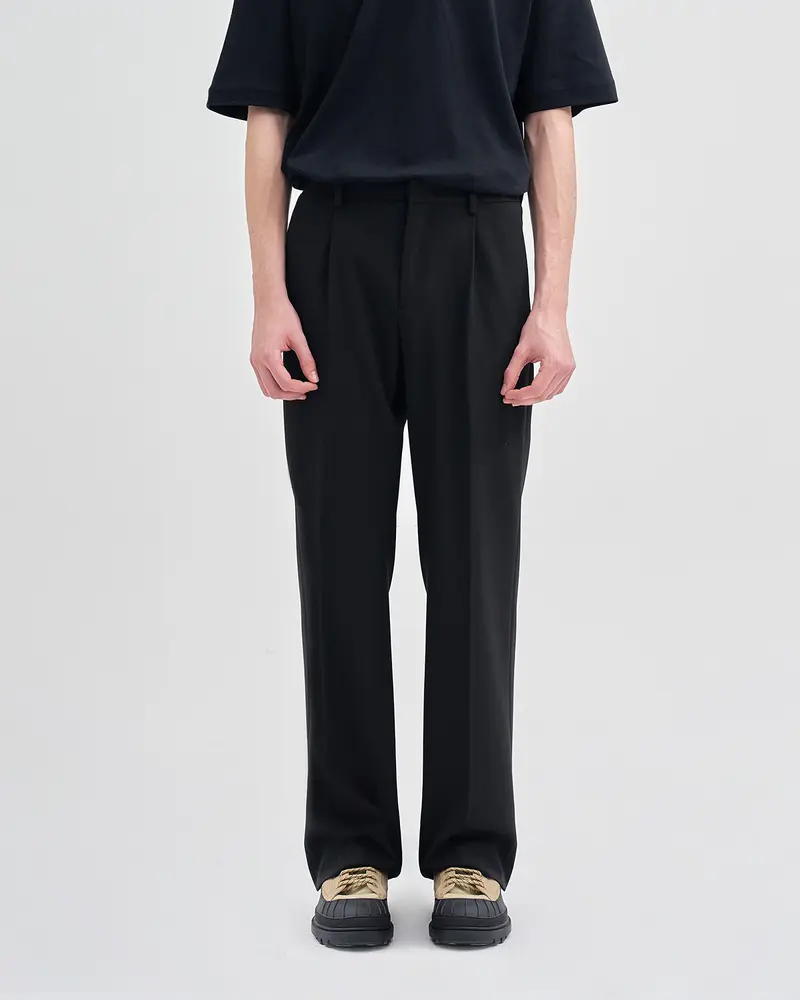 [MYCOB]이중직 세미와이드 슬랙스 블랙- 직장인 남성 쇼핑몰 댄블