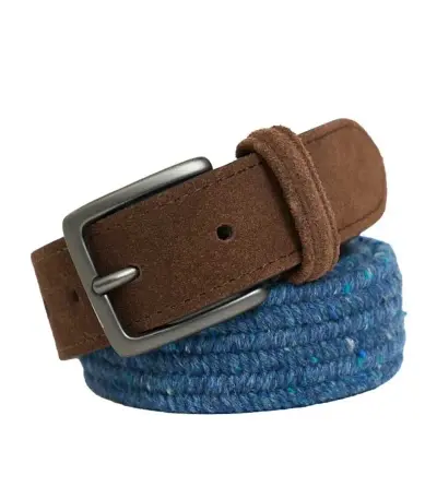 [BLACKBROWN][ANDERSON'S] WOOL ELASTIN STRAP BELTS [BLUE]- 직장인 남성 쇼핑몰 댄블